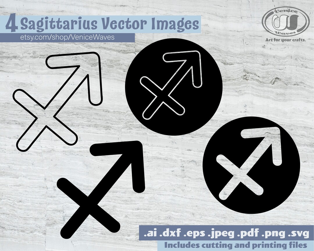 Sagittarius SVG Sagittarius Cut File Sagittarius Clipart - Etsy