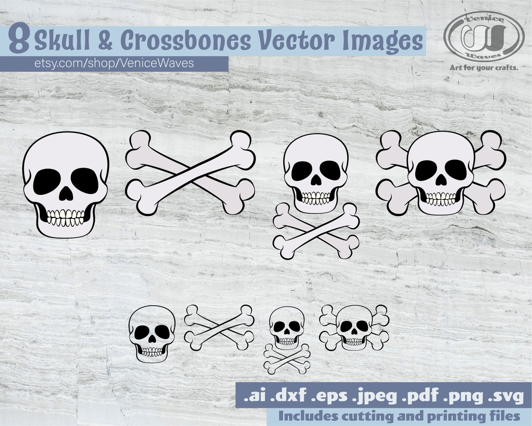 Skull and Crossbones SVG, Skull and Crossbones Cut File, Skull and ...