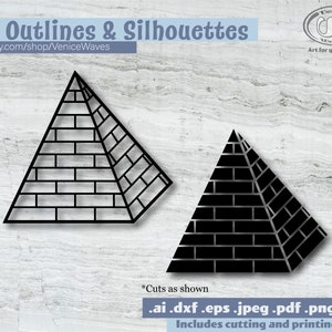 Pyramid SVG, Pyramid Cut File, Pyramid Clipart, Pyramid PDF, Pyramid ...