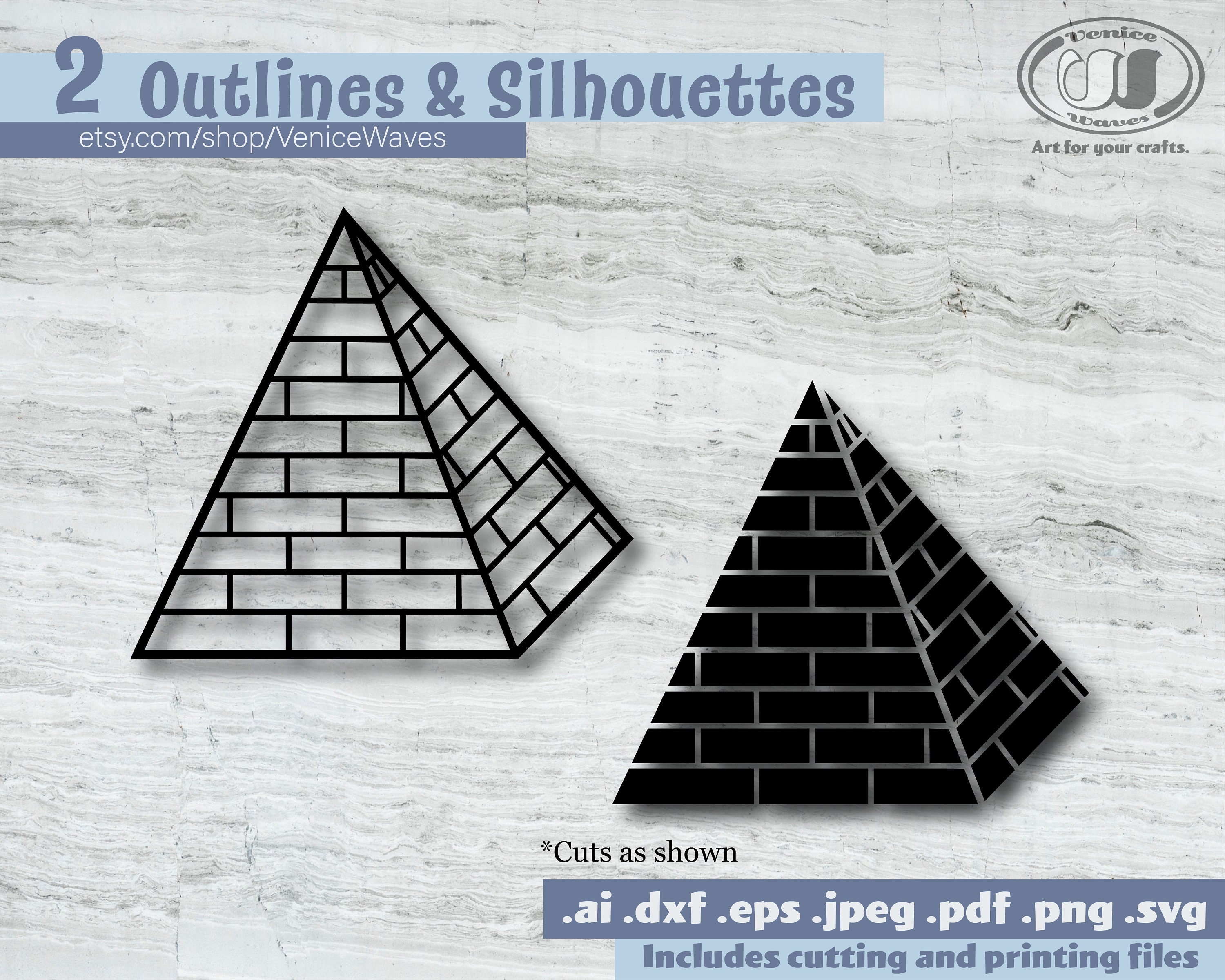 Pyramid SVG Pyramid Cut File Pyramid Clipart Pyramid PDF | Etsy