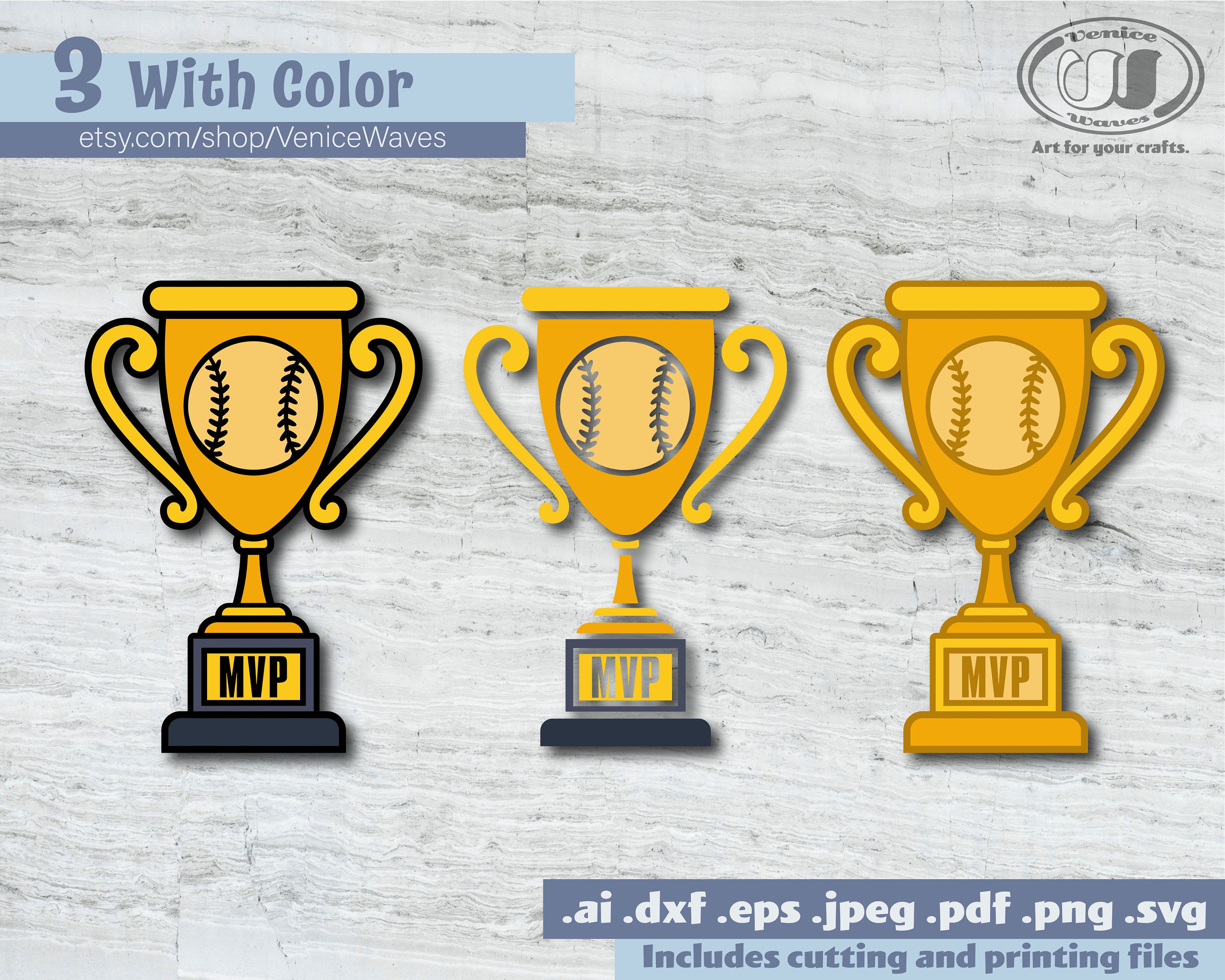 Baseball Trophy Cup SVG, Baseball Trophy Cut File, Award Clipart ...