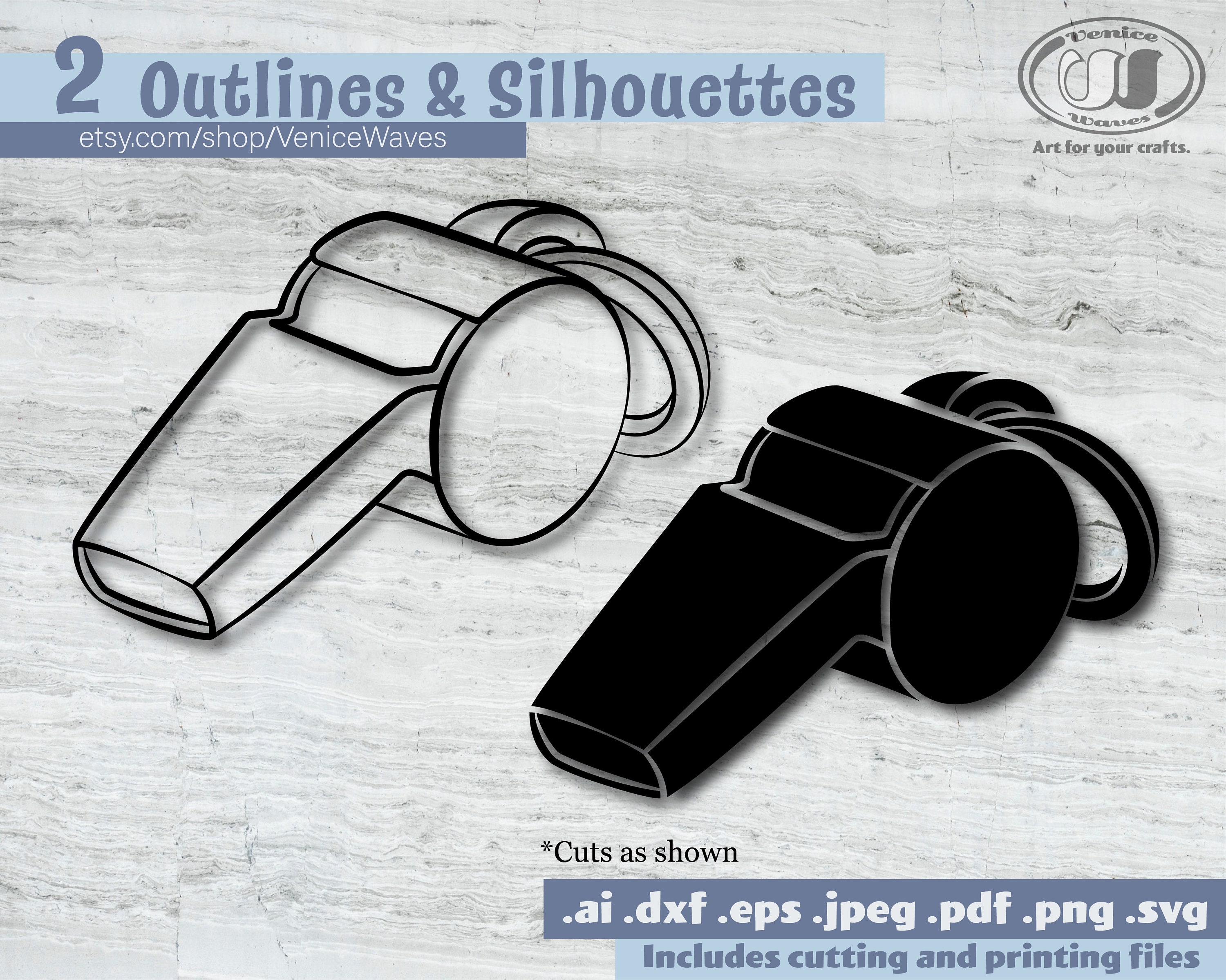 Whistle SVG Whistle Cut File Whistle Clipart Whistle PDF - Etsy