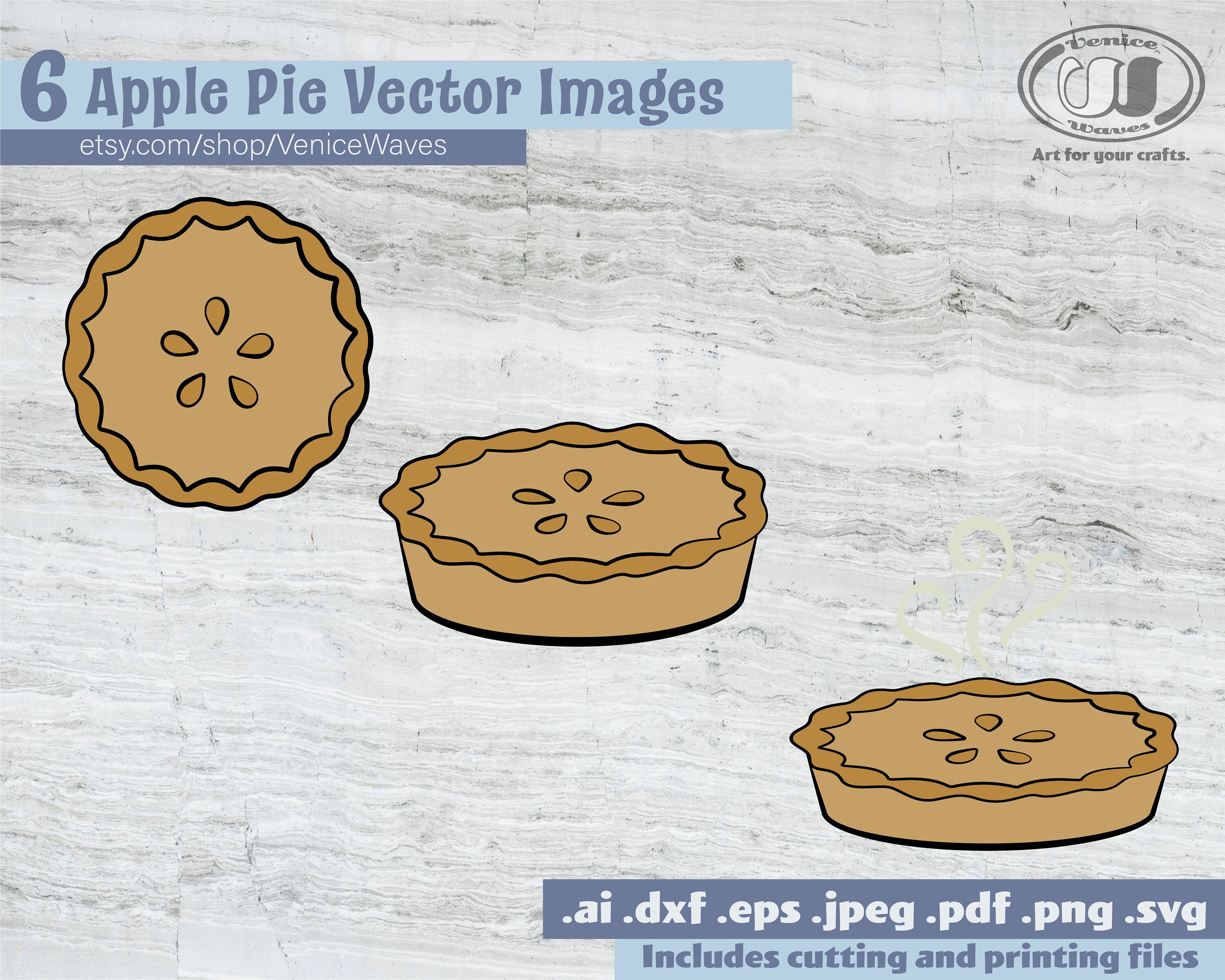 Apple Pie SVG Apple Pie Cut File Apple Pie Clipart Apple | Etsy
