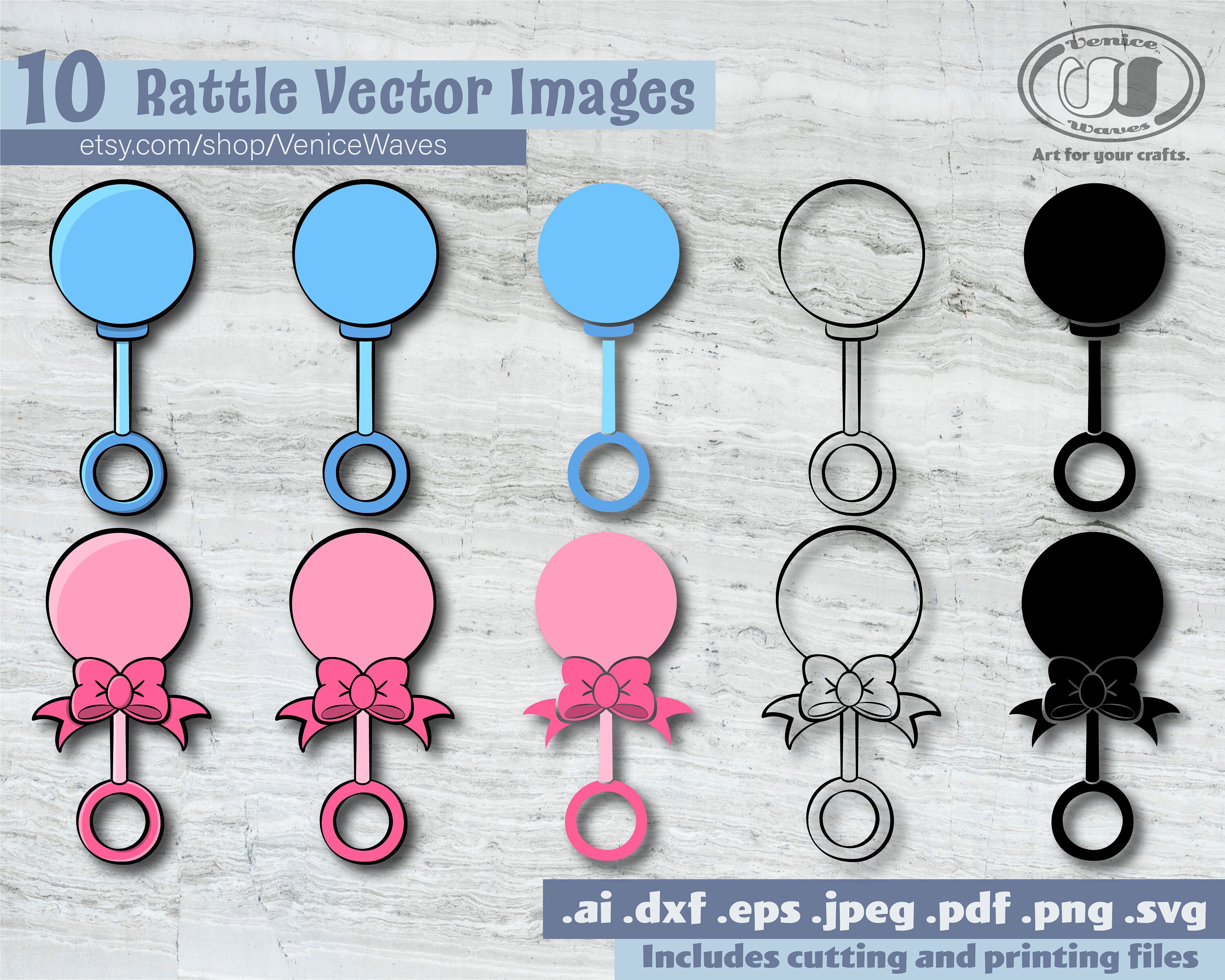 Rattle SVG, Rattle Cut File, Rattle Clipart, Rattle PDF, Rattle ...