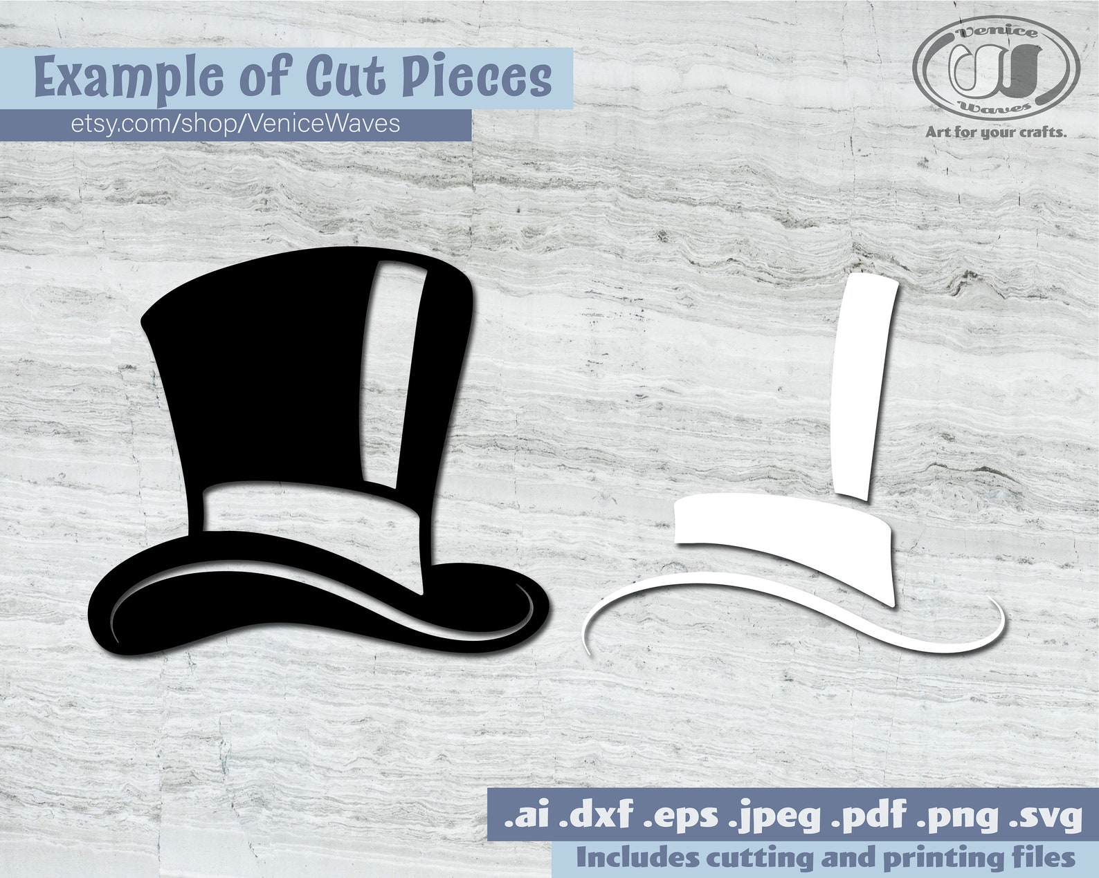 Top Hat SVG, Top Hat Cut File, Top Hat Clipart, Top Hat PDF, Top Hat ...