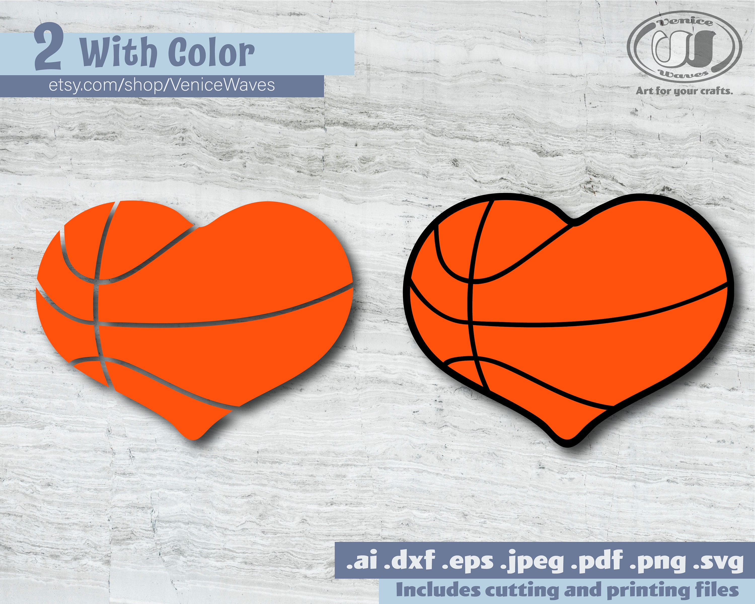 Basketball Heart SVG Basketball Heart Cut File Basketball | Etsy