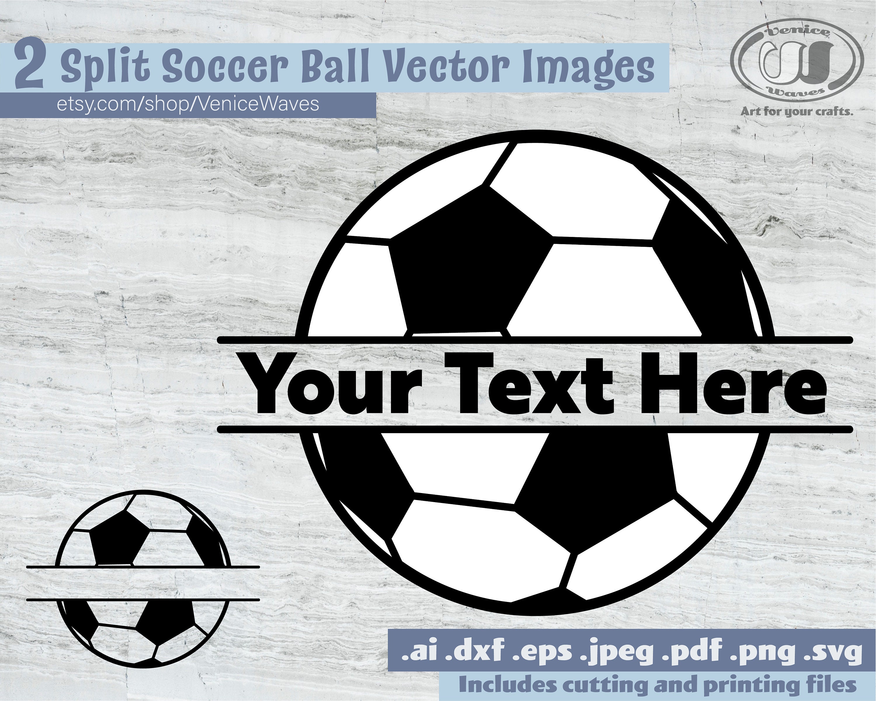 Split Soccer Ball SVG Split Soccer Ball Cut File Soccer Ball | Etsy
