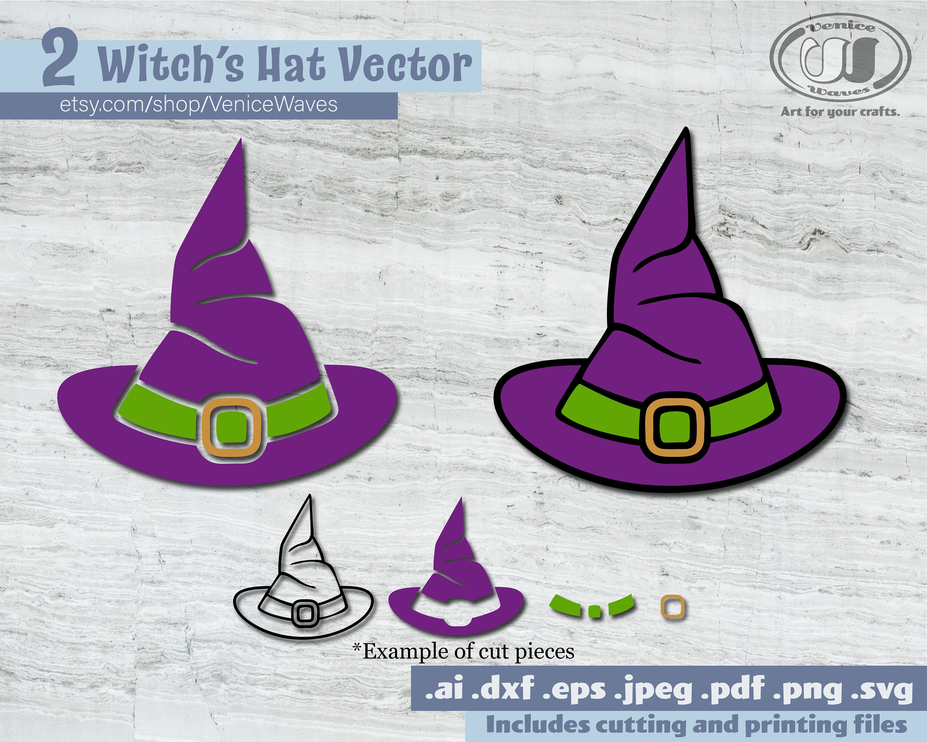 Witch Hat SVG Witch Hat Cut File Witch Hat Clipart Witch - Etsy
