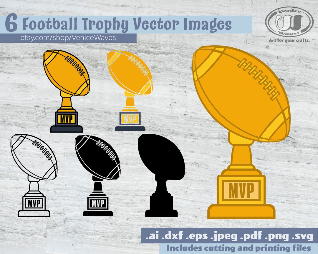 Mounted Football Trophy Cup SVG, Football Trophy Cut File, Award ...