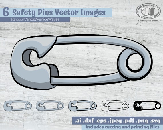 Safety Pin SVG Safety Pin Cut File Safety Pin Clipart - Etsy Israel