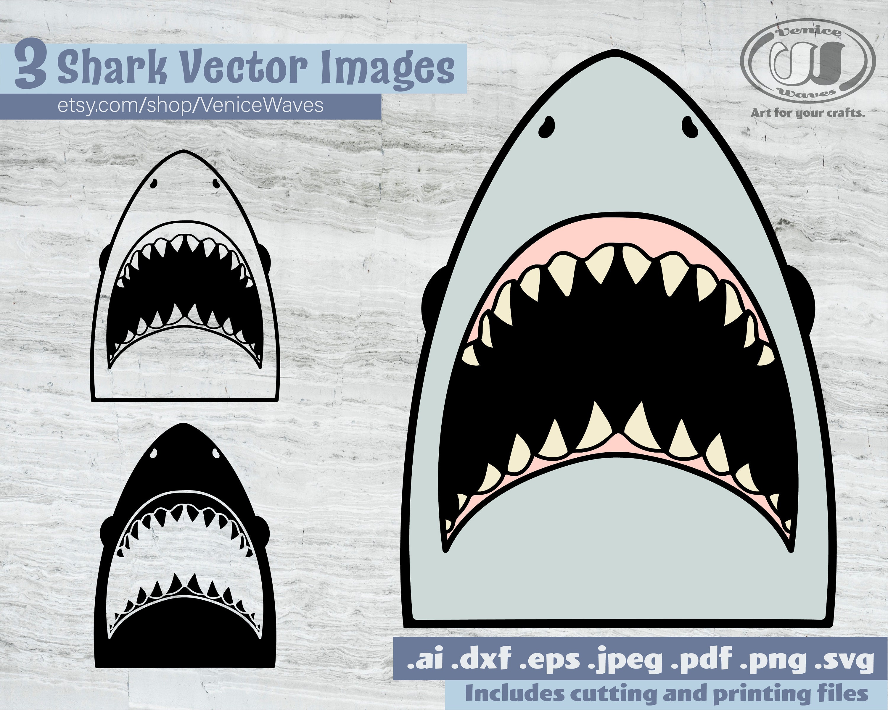Shark SVG, Shark Cut File, Shark Clipart, Shark PDF, Shark Download ...