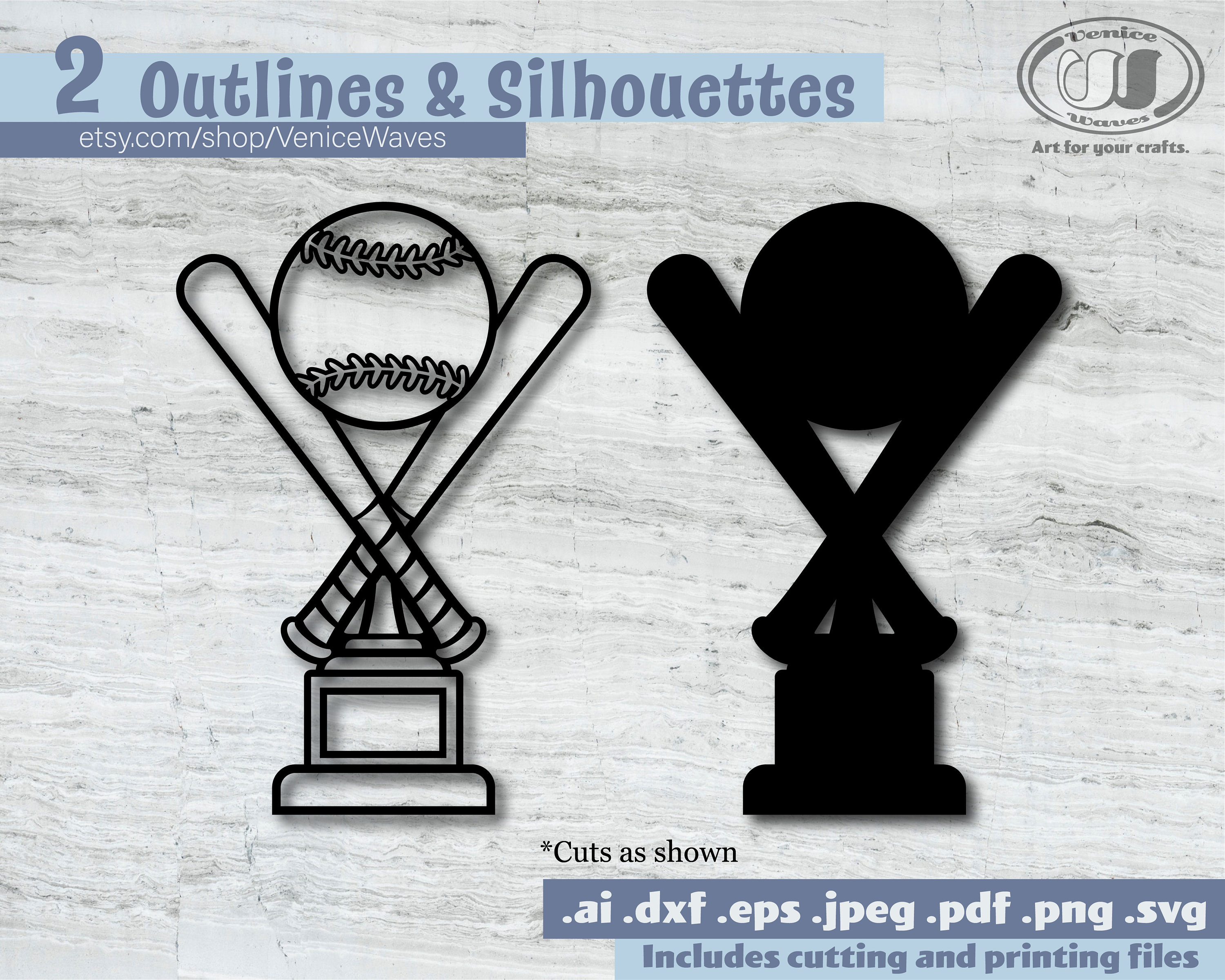 Baseball Trophy Cup SVG Baseball Trophy Cut File Award | Etsy