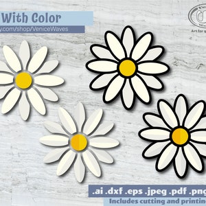 Simple Daisy SVG Simple Daisy Cut File Simple Daisy Clipart - Etsy ...