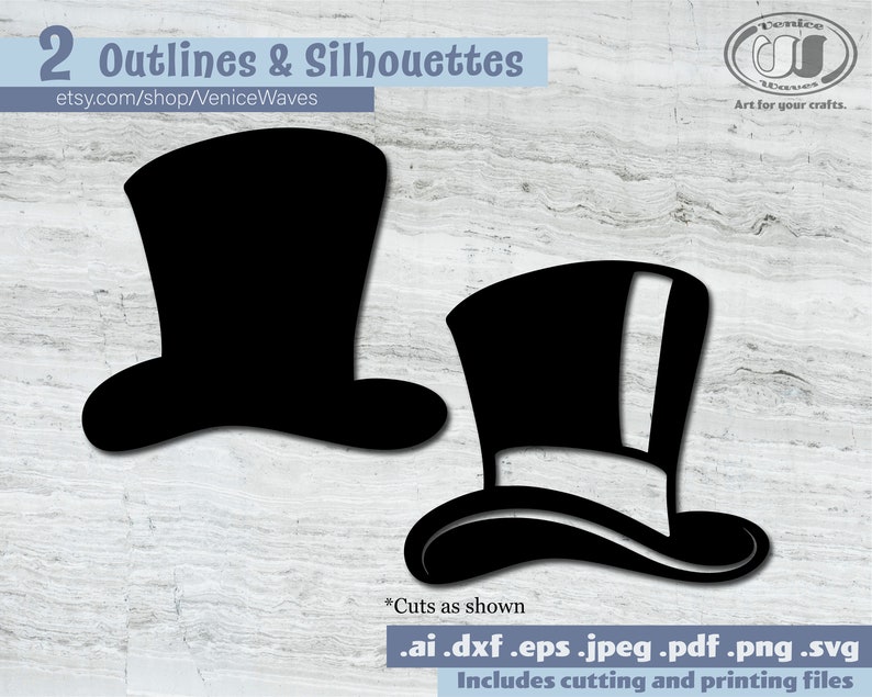 Top Hat SVG Top Hat Cut File Top Hat Clipart Top Hat PDF | Etsy Canada