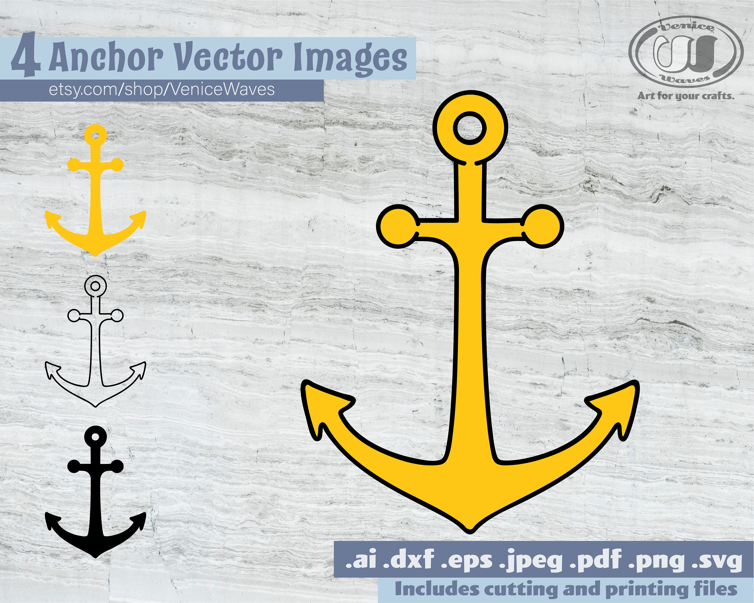 Anchor SVG Anchor Cut File Anchor Clipart Anchor PDF - Etsy