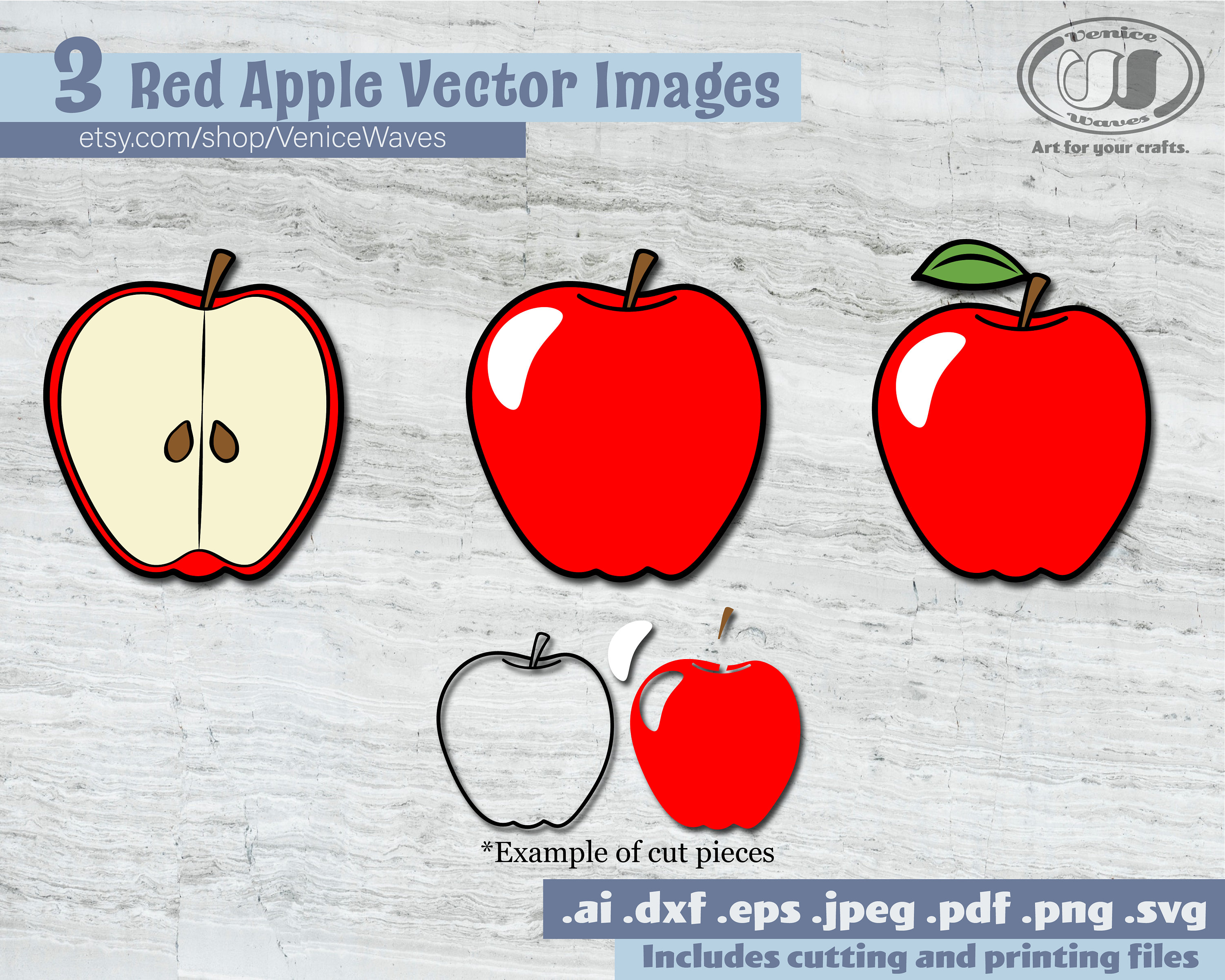 Red Apples Clipart Apple Cut File Printable Apple Apple - Etsy