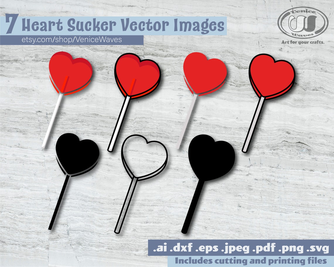 Heart Sucker SVG, Heart Sucker Cut File, Heart Sucker Clipart, Heart ...