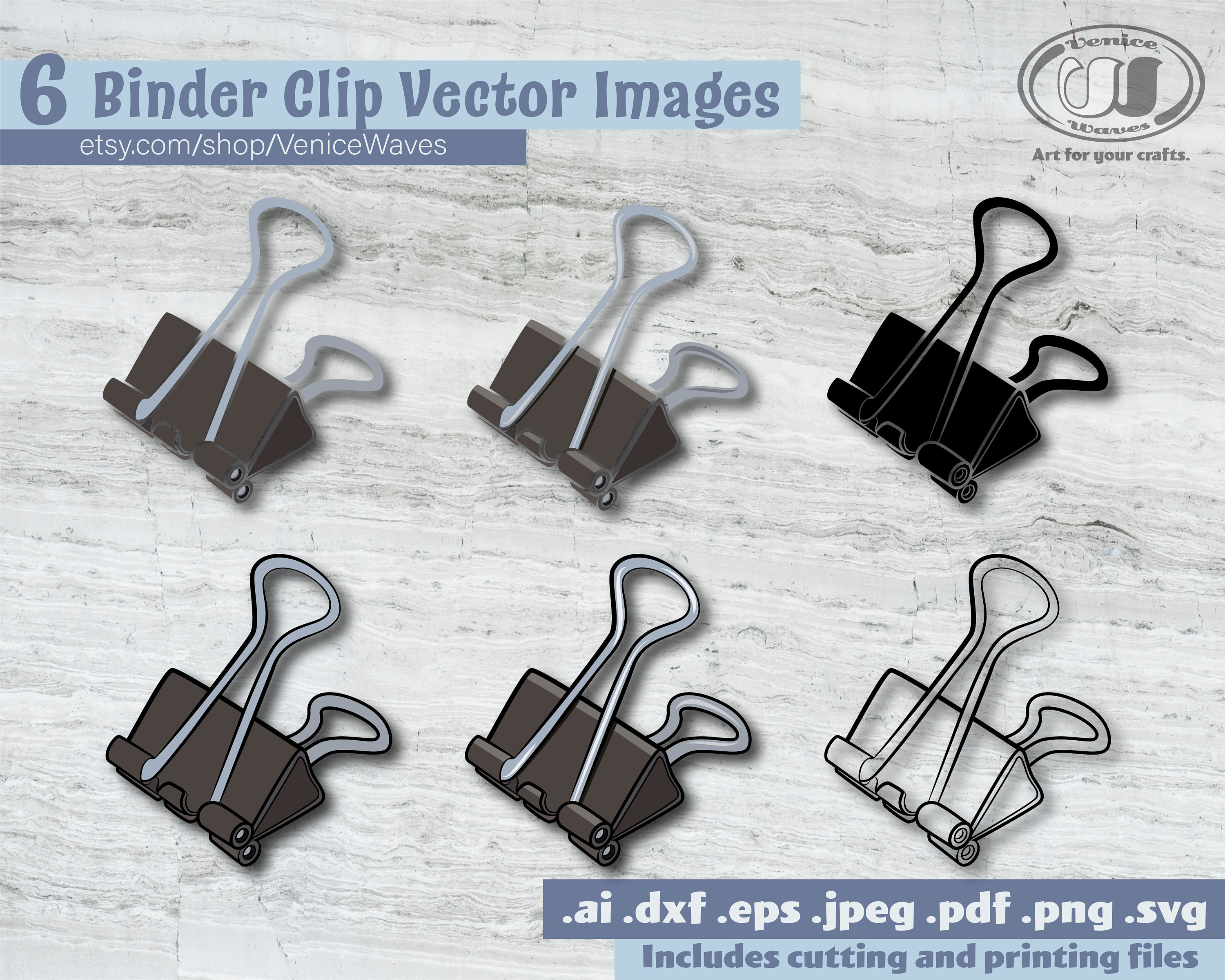 Binder Clip SVG Binder Clip Cut File Binder Clip Clipart - Etsy