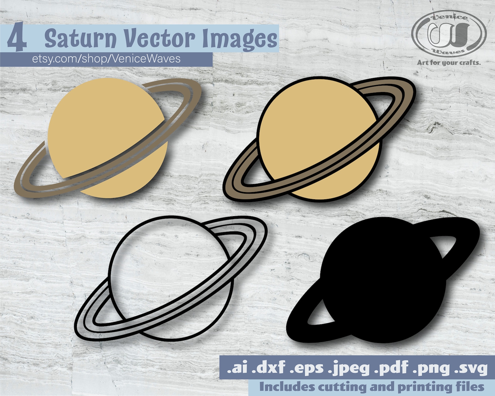 Saturn SVG Saturn Cut File Saturn Clipart Saturn PDF - Etsy