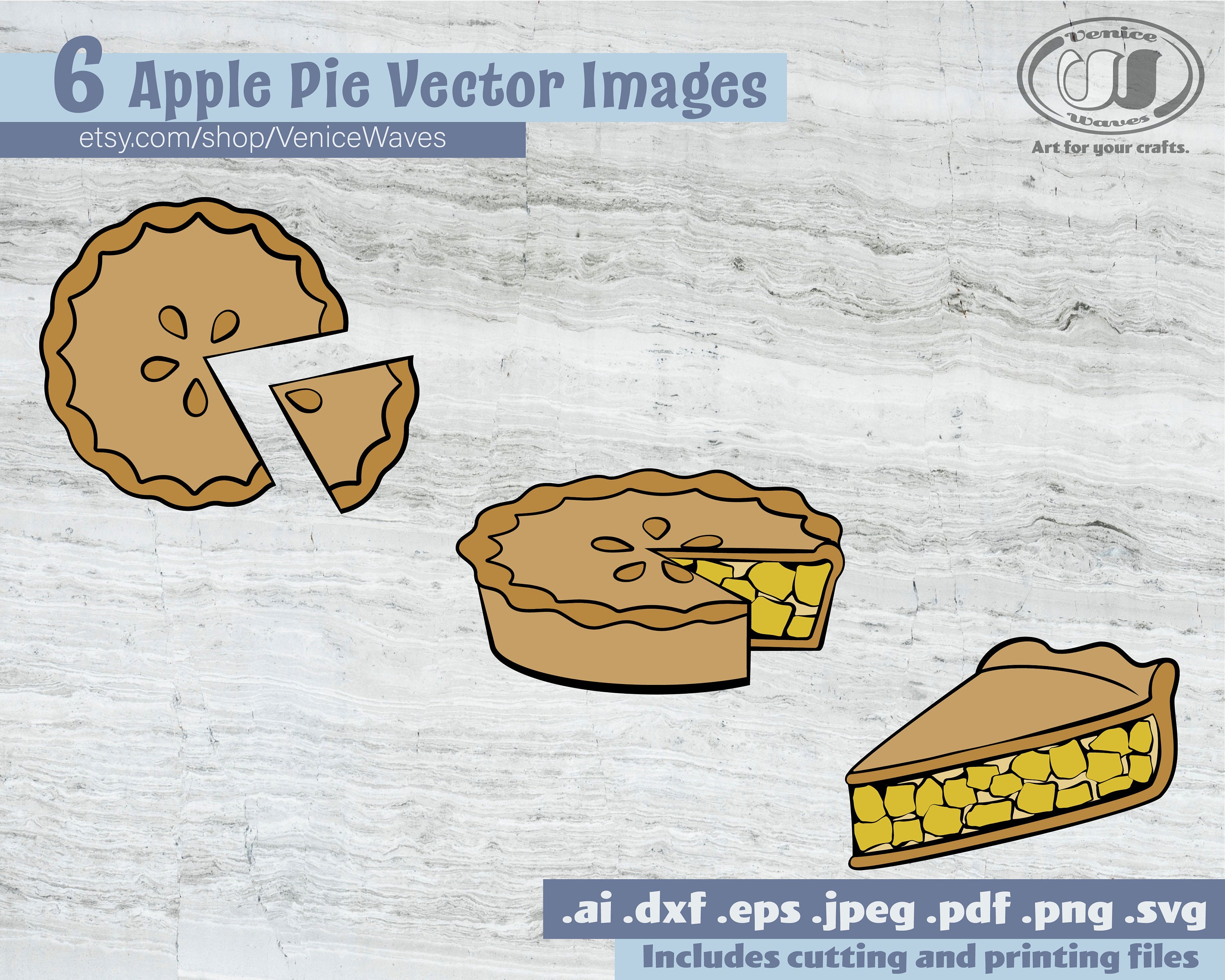 Apple Pie SVG Apple Pie Cut File Apple Pie Clipart Apple | Etsy