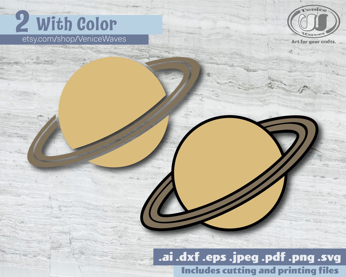 Saturn SVG Saturn Cut File Saturn Clipart Saturn PDF - Etsy