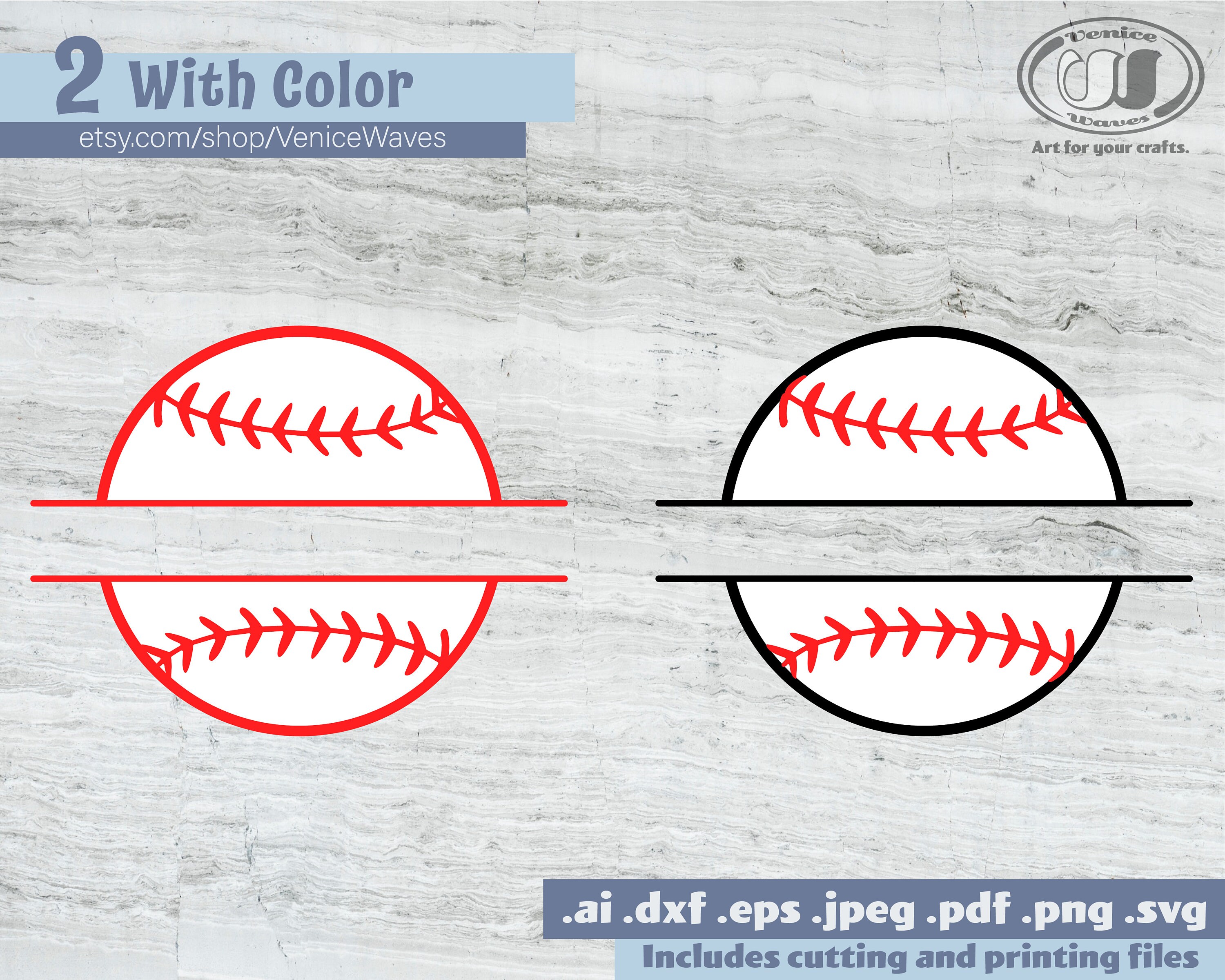 Split Baseball SVG Split Baseball Cut File Baseball Clipart - Etsy España