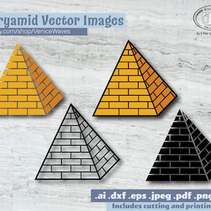 Pyramid SVG, Pyramid Cut File, Pyramid Clipart, Pyramid PDF, Pyramid ...
