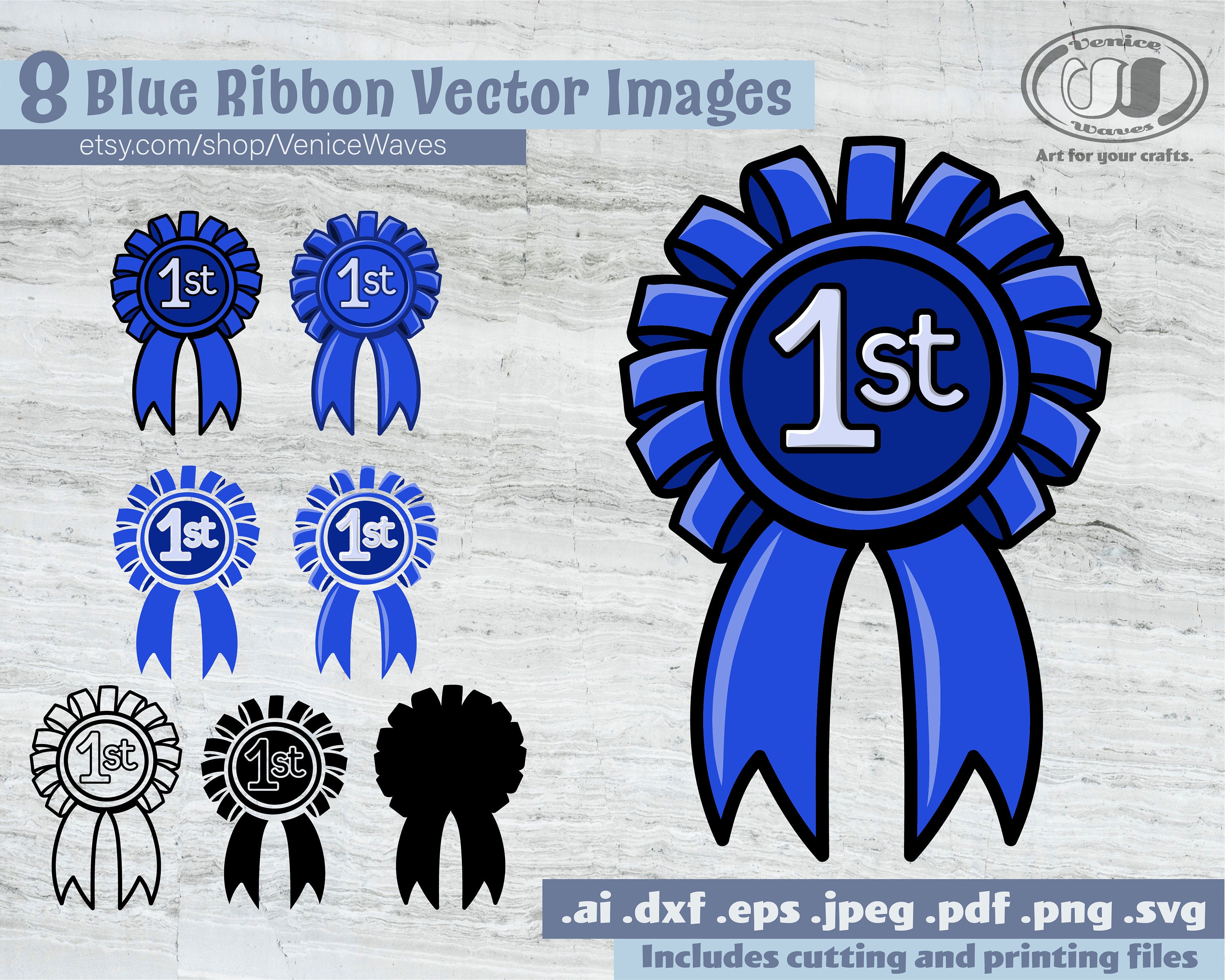 1st Place Blue Ribbon Clipart