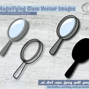 Magnifying Glass SVG, Magnifying Glass Cut File, Magnifying Glass ...