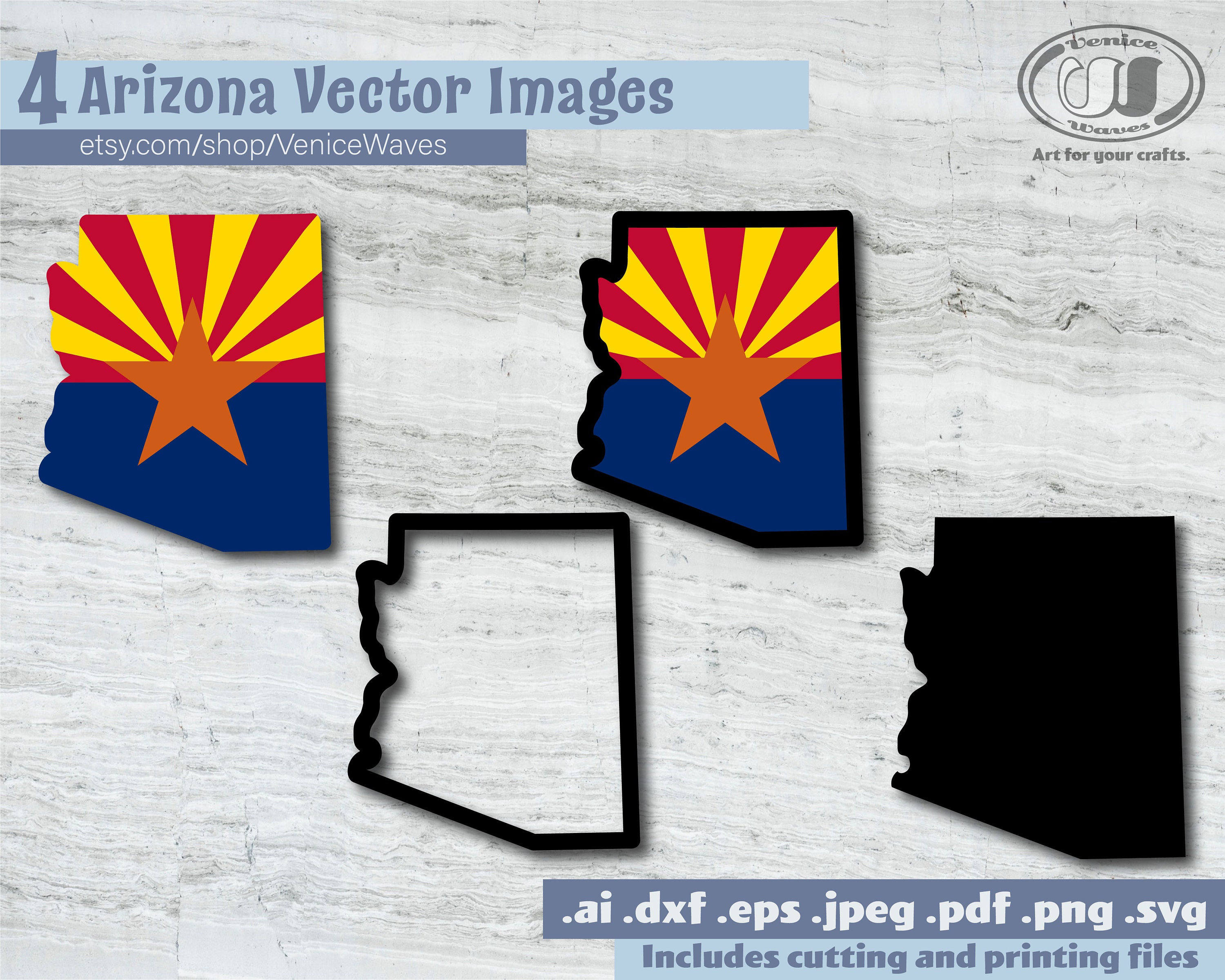 Arizona SVG Arizona Cut File Arizona Clipart Arizona PDF | Etsy