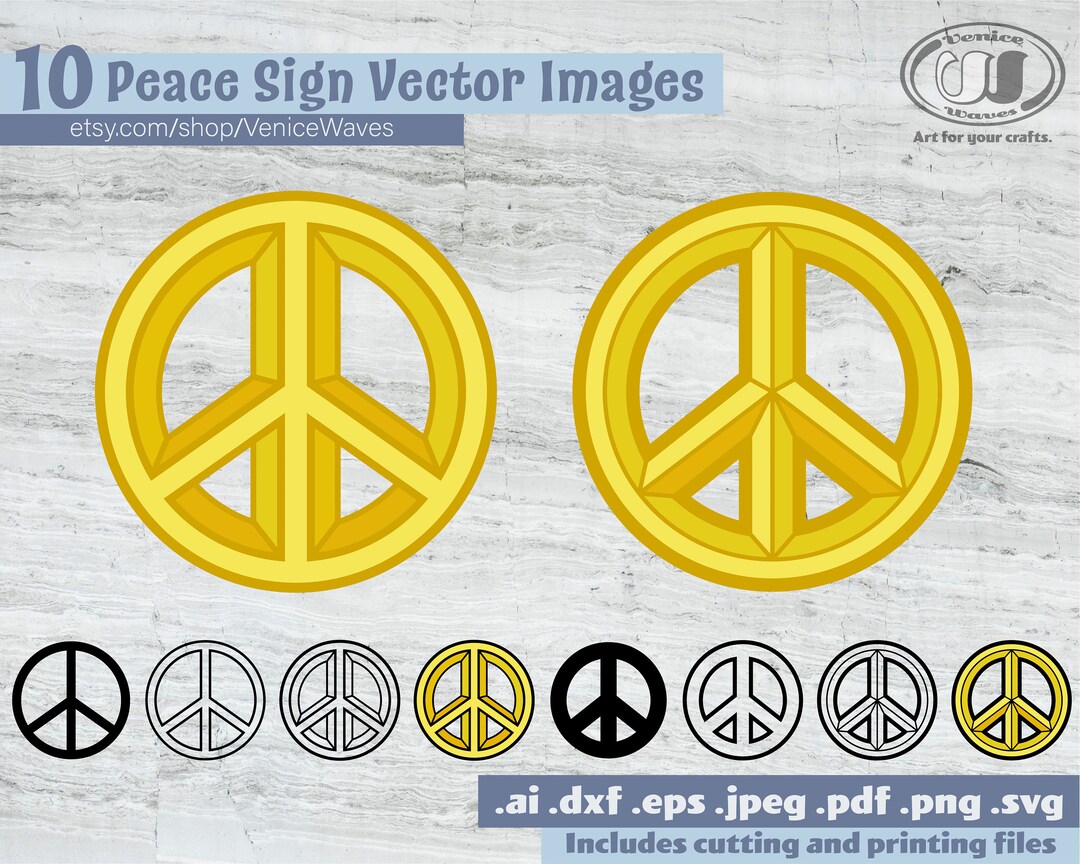 Peace Sign Clipart, Peace Sign Cut File, Peace Sign Clipart, Peace Sign ...