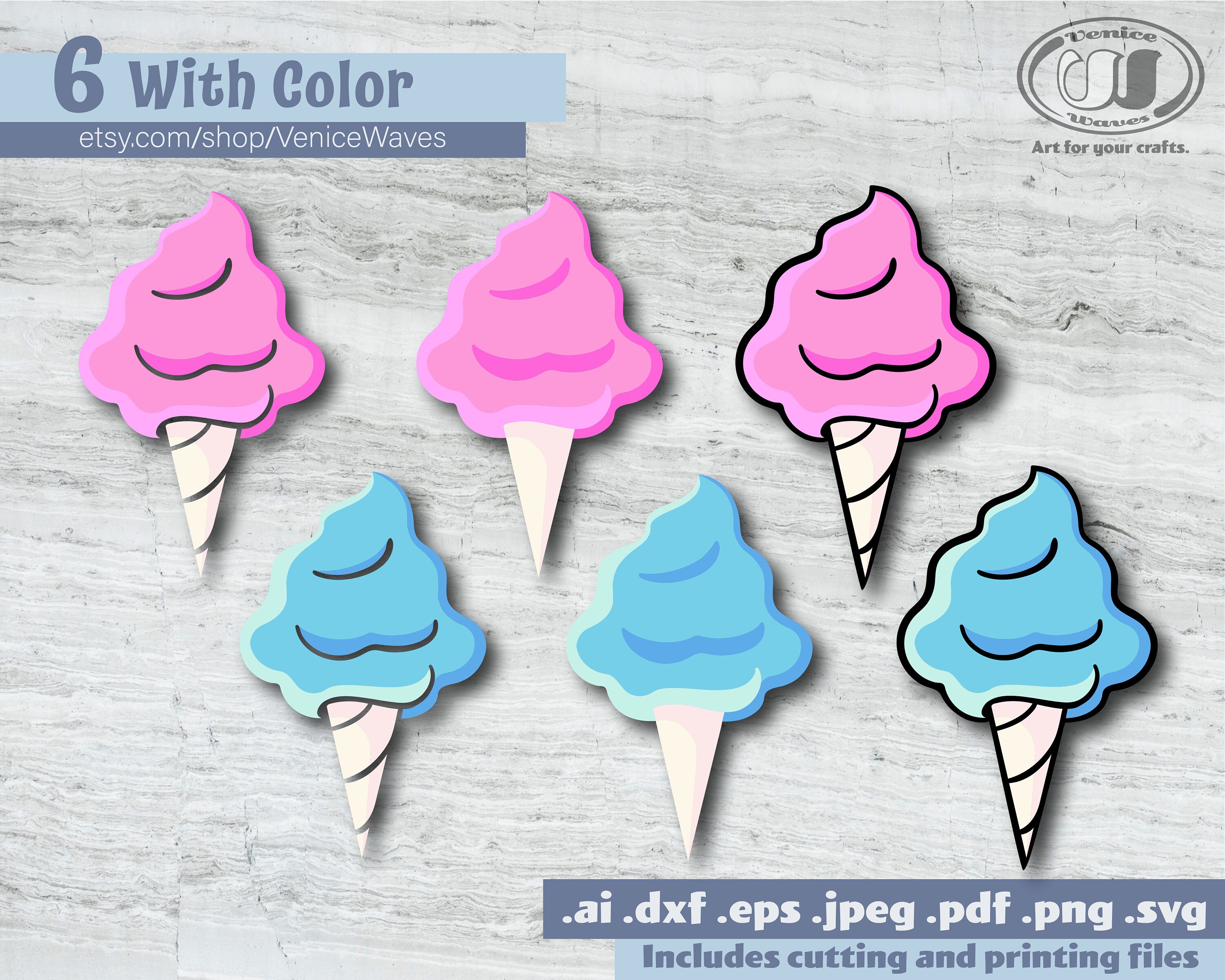Cotton Candy SVG, Cotton Candy Cut File, Cotton Candy Clipart, Cotton ...