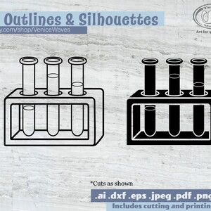 Test Tubes SVG Test Tubes Cut File Test Tubes (Instant Download) - Etsy