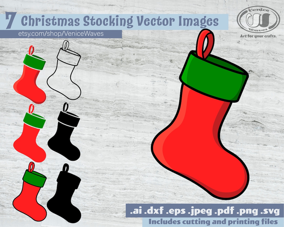 Christmas Stocking SVG, Christmas Stocking Cut File, Christmas Stocking ...