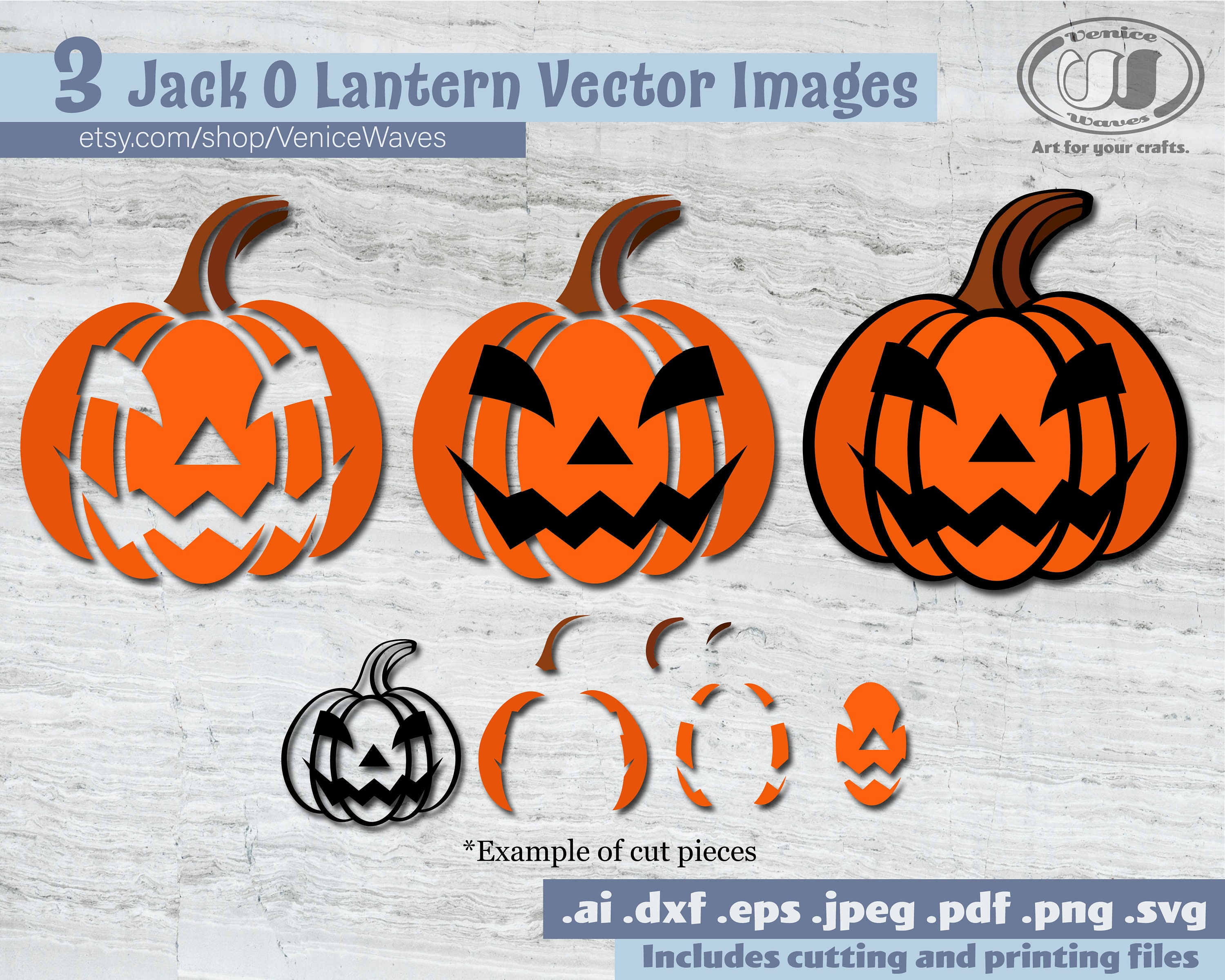 Jack o'Lantern SVG Jack o'Lantern Cut File Jack | Etsy