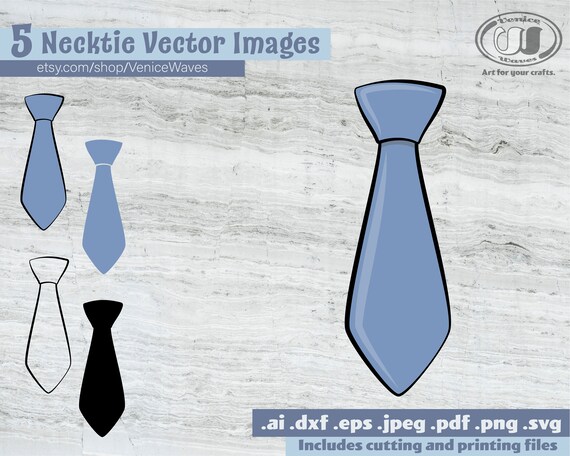 Necktie SVG Necktie Cut File Necktie Clipart Necktie PDF | Etsy