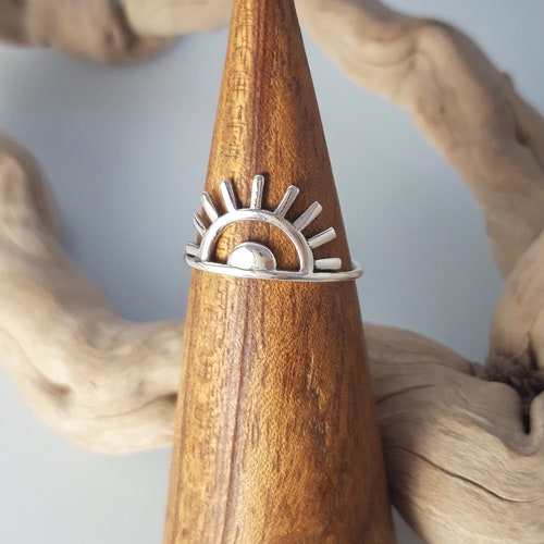 Evil Eye Square Ring Vintage Style Silver Ring | Etsy