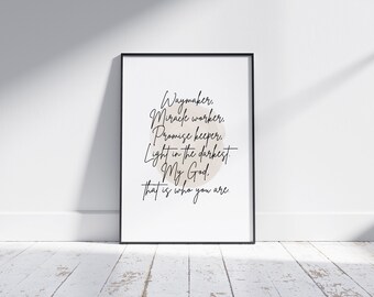 Waymaker Wall Art - Etsy