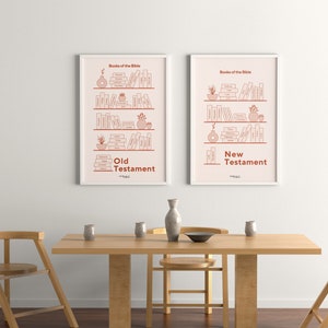 Books of the Bible Christian Printable Wall Art DIGITAL DOWNLOAD - Etsy