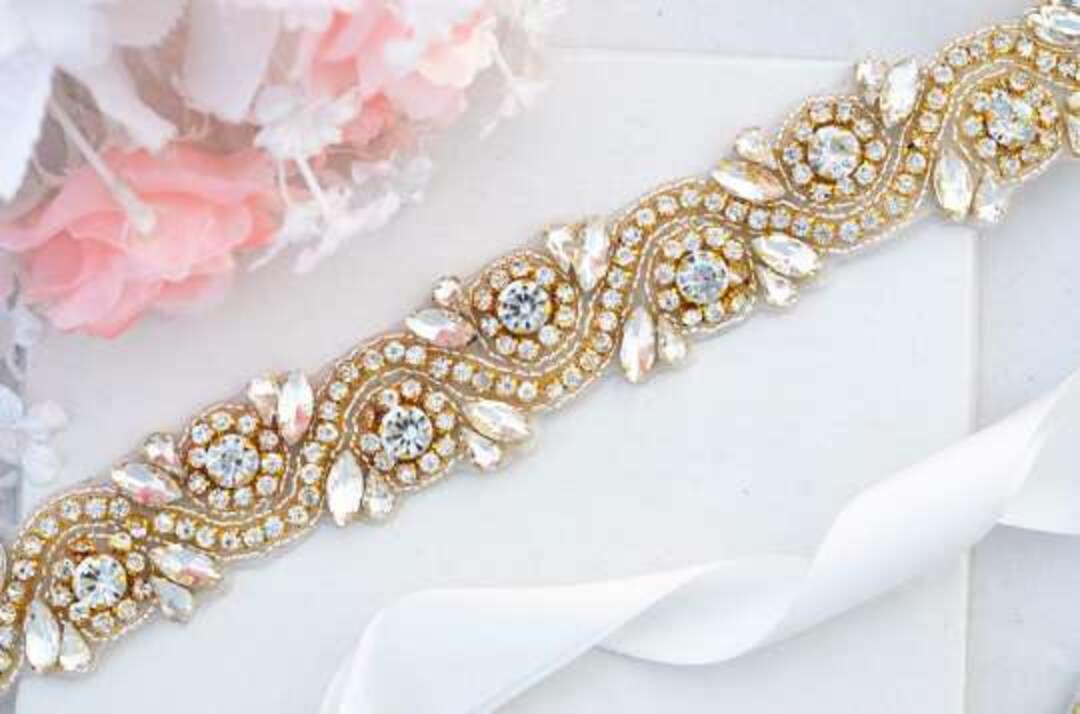 Bridal Beltgold Beltgold Bridal Beltgold Sash Skinny Belt - Etsy