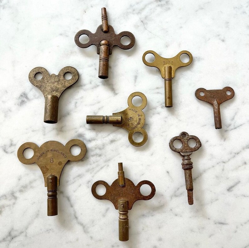 Antique Clock Keys - Etsy