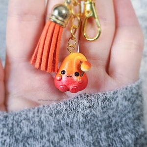 Elemental Sprites Keychains, Polymer Clay Charms, Fantasy Jewelry ...