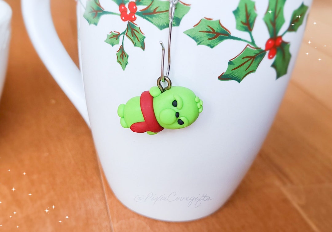 Chibi Green Angry Sprite Loose Leaf Tea Charm / Tea Charms, Falling ...