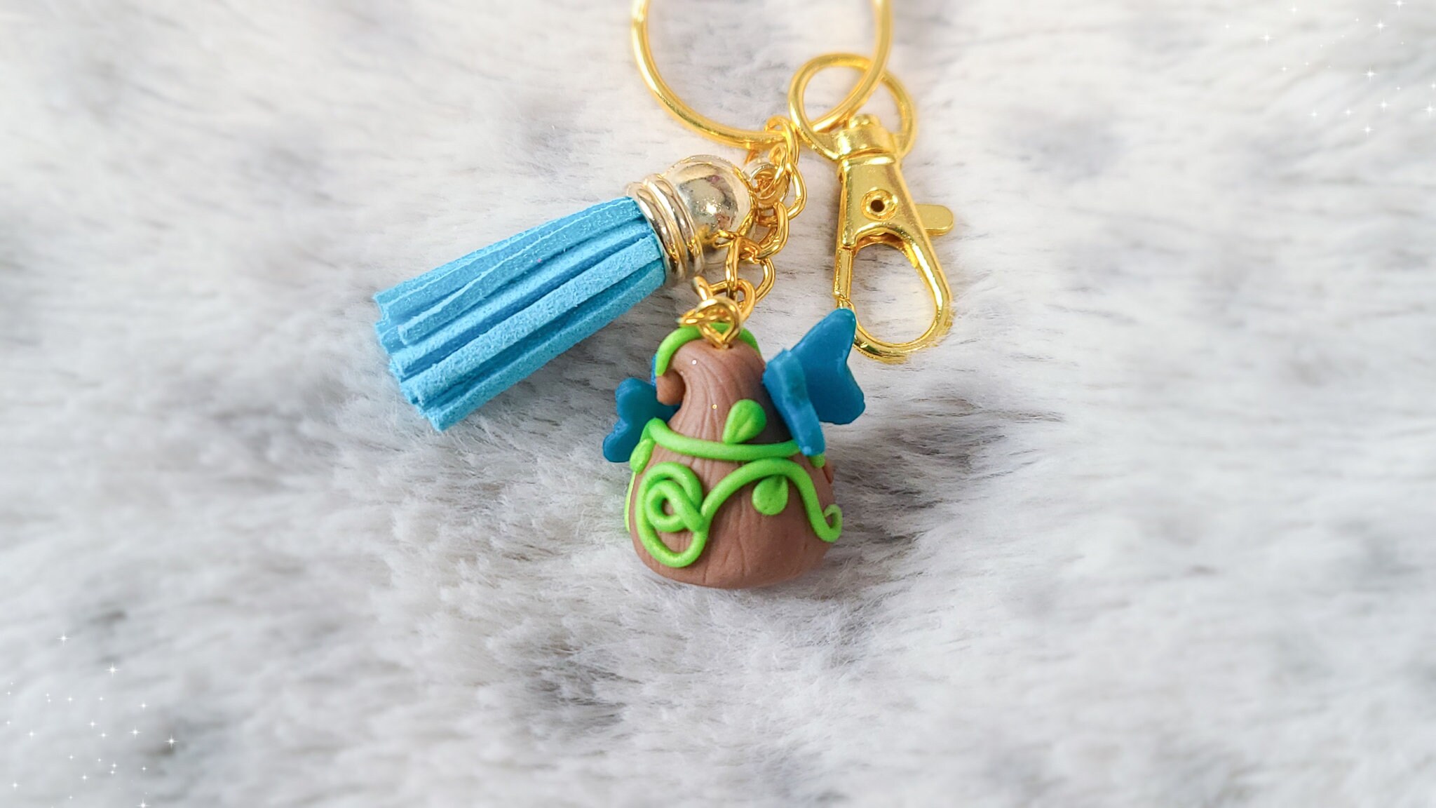 Elemental Sprites keychains Polymer clay charms Fantasy | Etsy