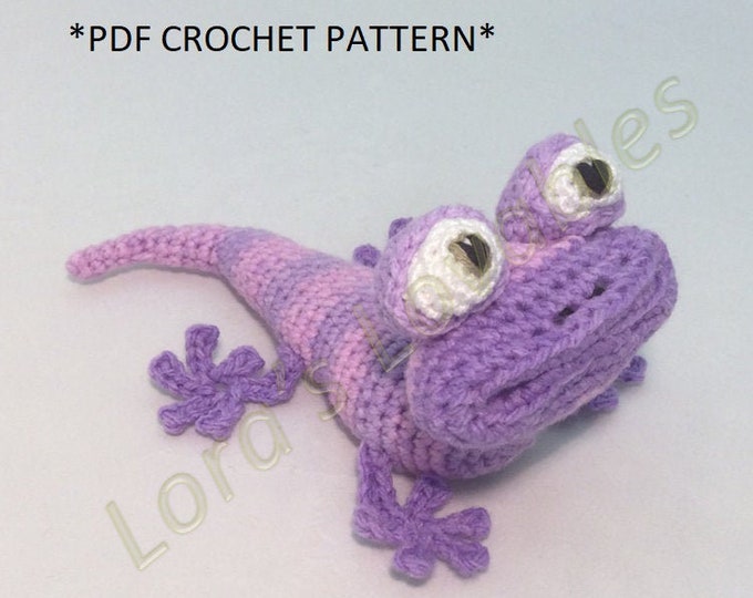 PDF Striped Gecko CROCHET PATTERN - Etsy