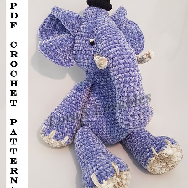 Giant Elephant Crochet Pattern - Etsy