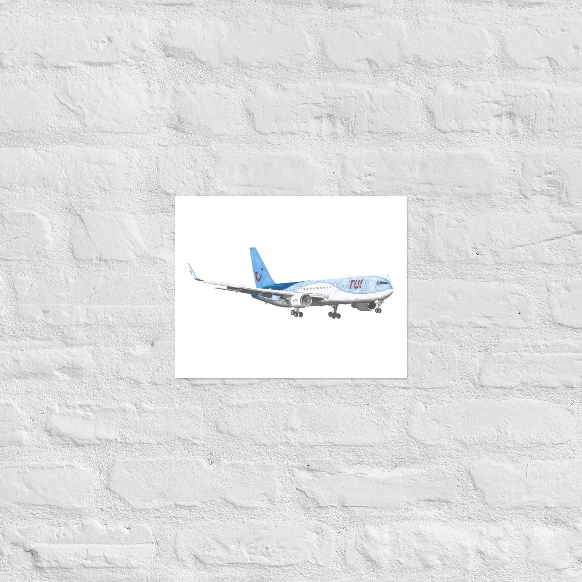 TUI Airways Boeing 767 Art Print - Etsy