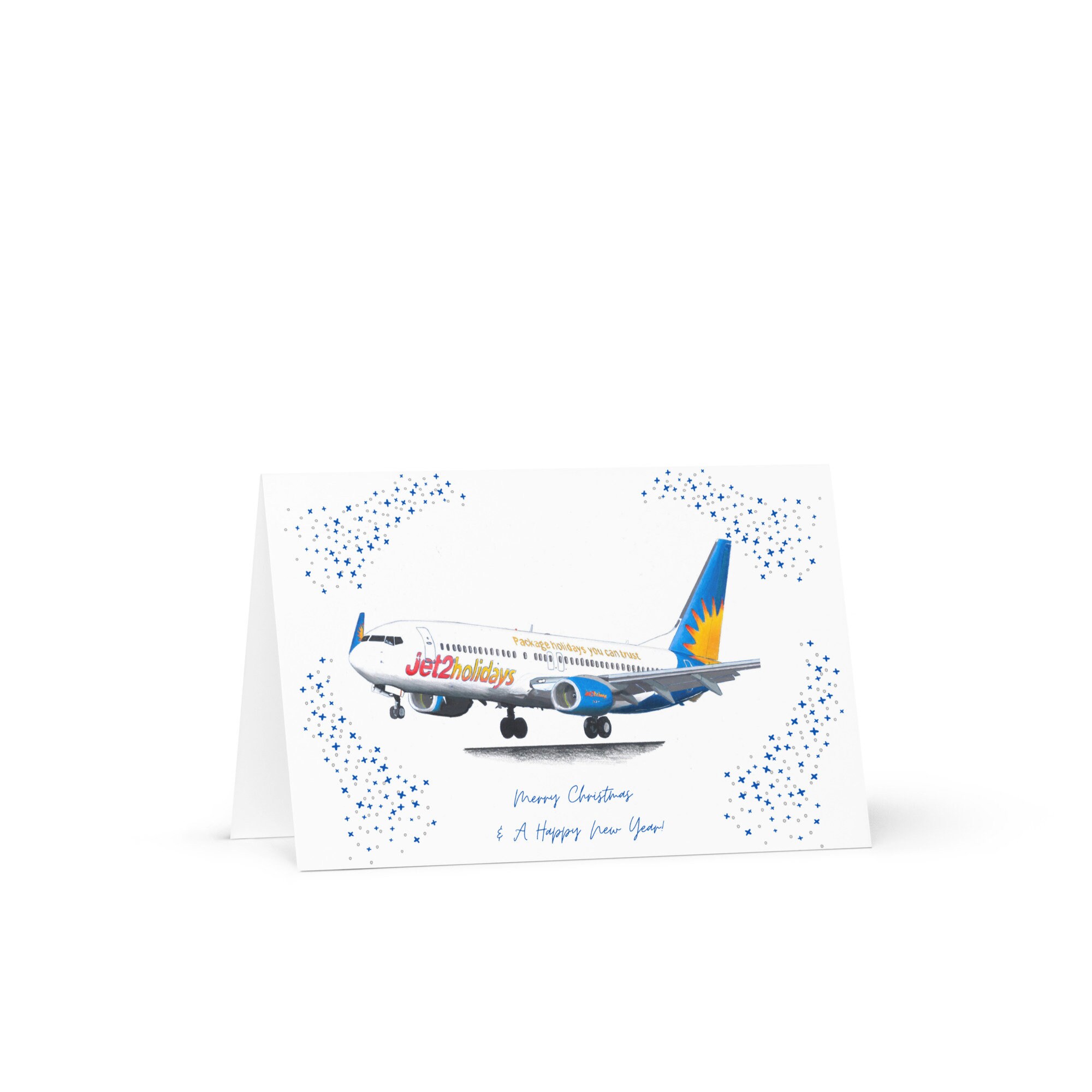 Jet2 Holidays Boeing 737-800 Artwork Greeting Card - Etsy