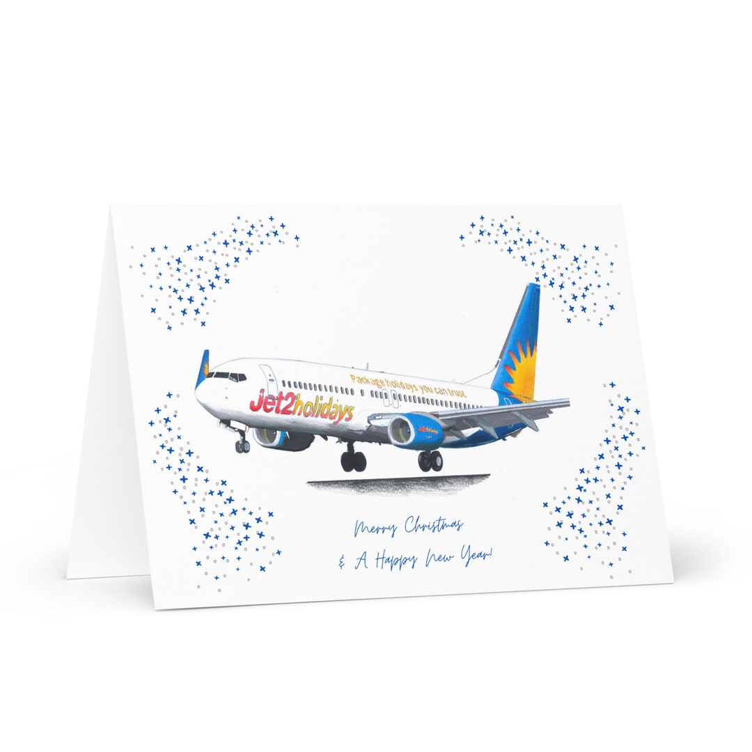 Jet2 Holidays Boeing 737-800 Artwork Greeting Card - Etsy