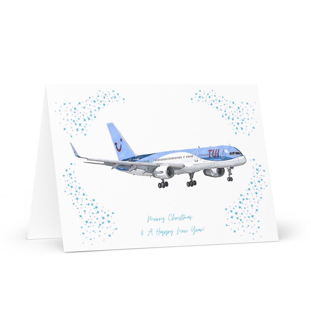 TUI Boeing 757-200 Retirement Flight Artwork Greeting Card - Etsy